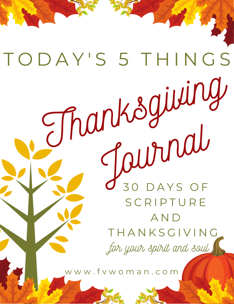 today's 5 things thanksgiving journal cultivating gratitude