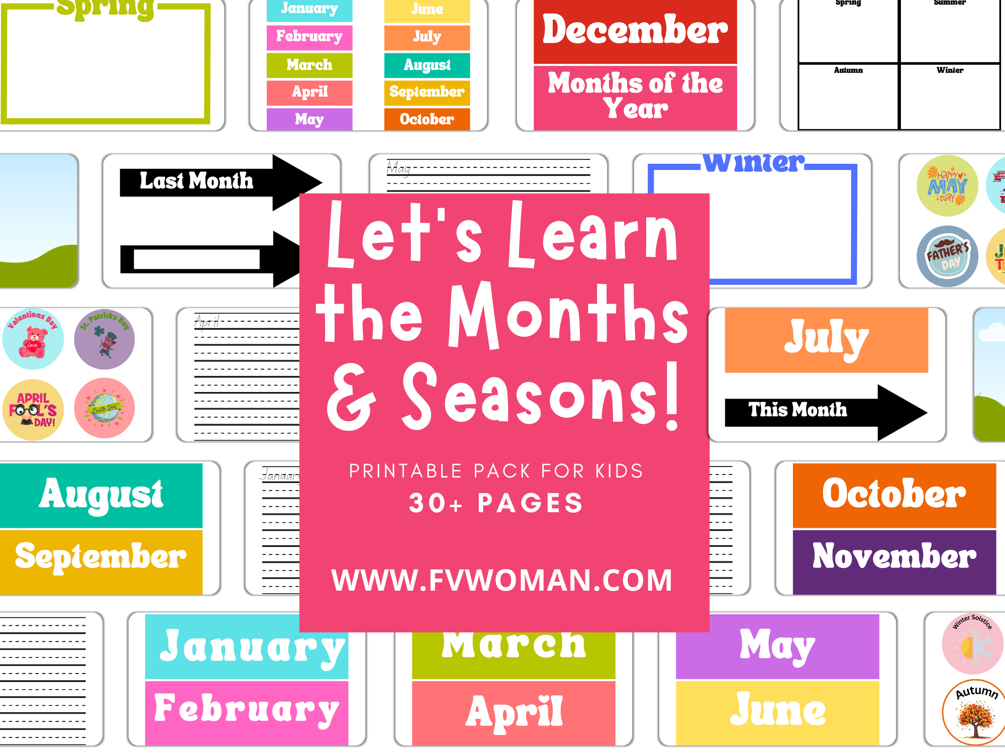 Available Now: Let's Learn the Months & Seasons Of The Year